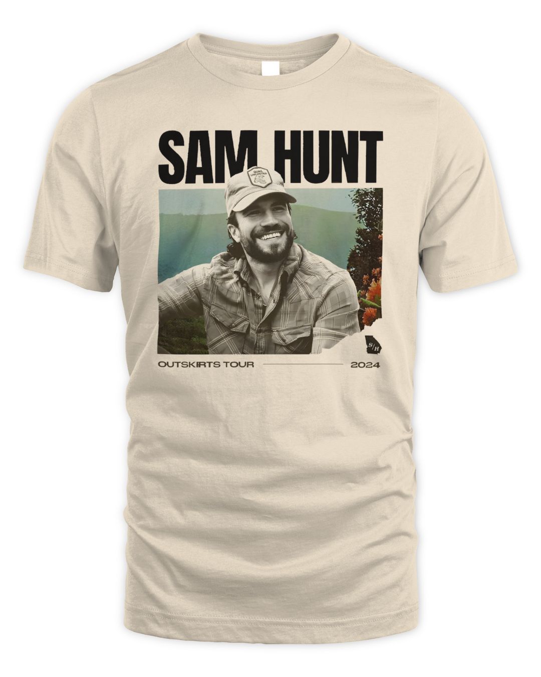 Sam Hunt Merch Outskirts 2024 Tour Shirt | Mowezo